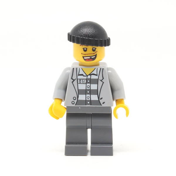 LEGO cty0208 - Police (Jail Prisoner Jacket over Prison Stripes, Dark ...